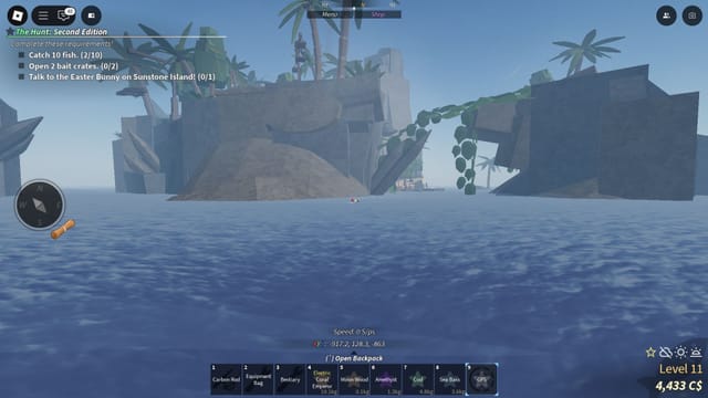 Where is Sunstone Island in Fisch?