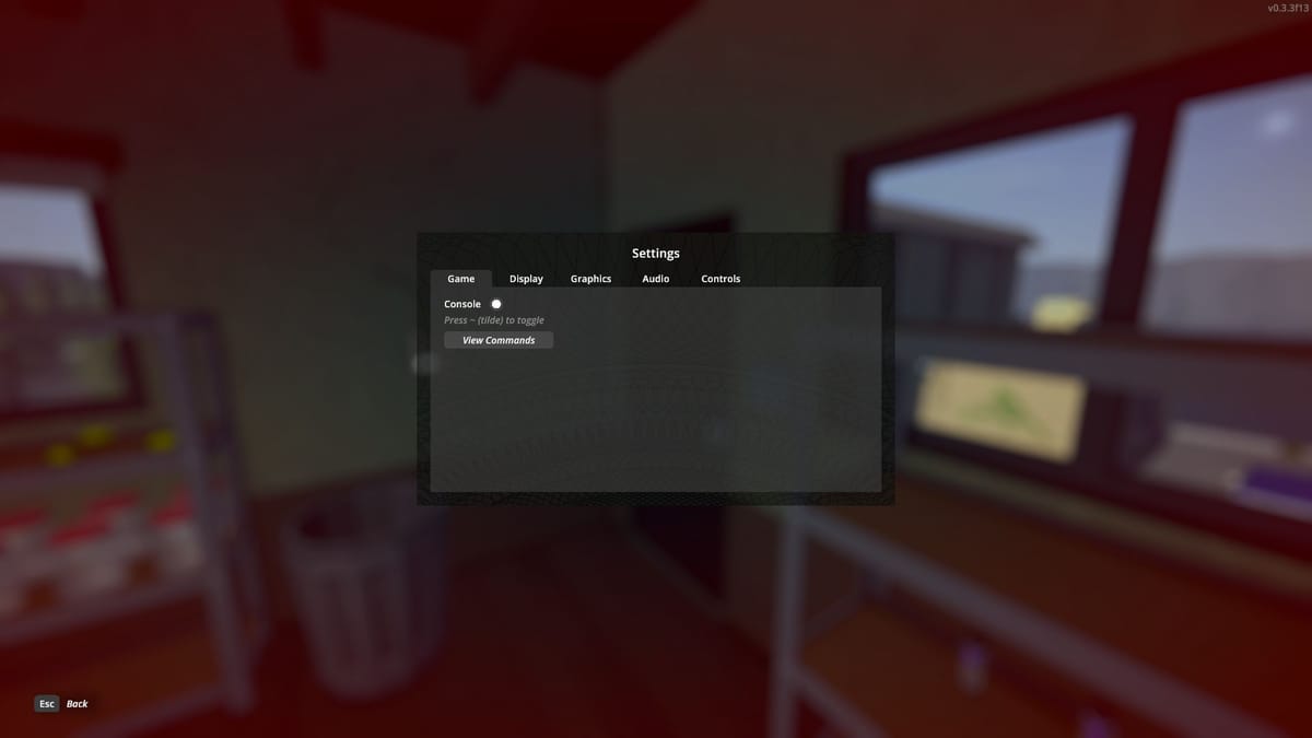How to access console in Schedule 1