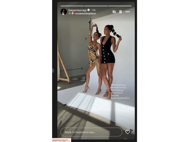 Harper Murray shares glimpses of glamorous photoshoot alongside Miss ...