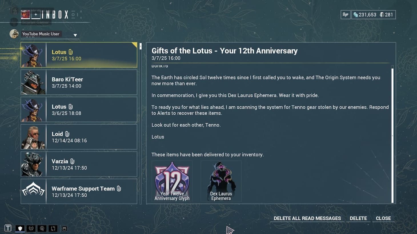 Warframe 12 Year Anniversary Event: Schedule and rewards
