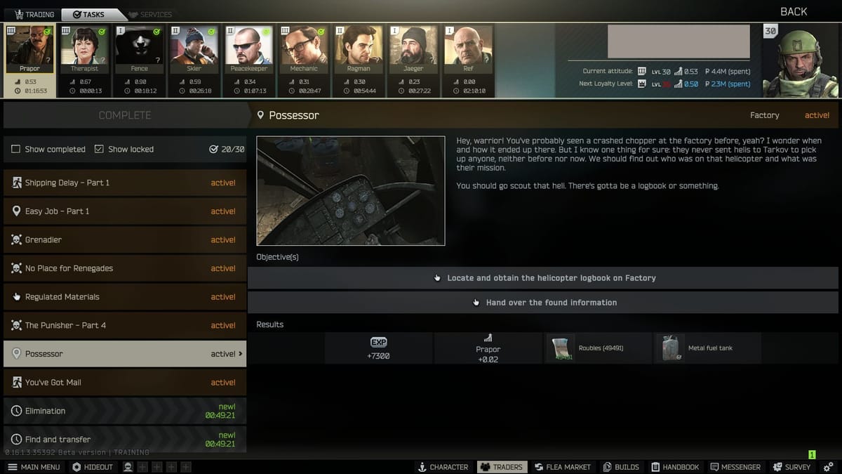A complete guide: How to finish Possessor mission in Escape From Tarkov