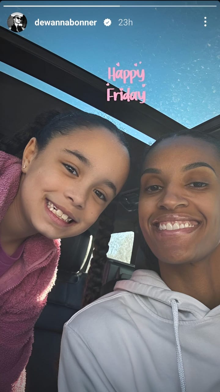 Fever's DeWanna Bonner beams with joy as she shares 2-word reaction in adorable selfie with daughter