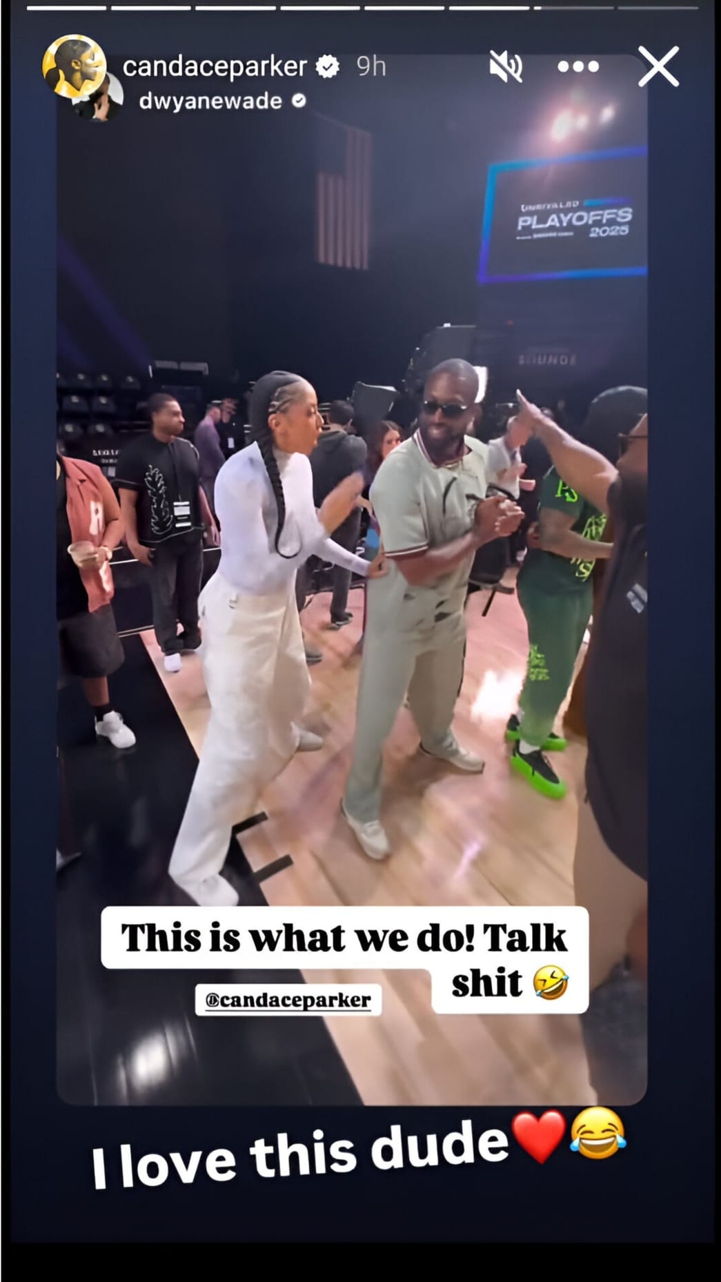 "I love this dude": Candace Parker reacts as Dwyane Wade talks trash ...