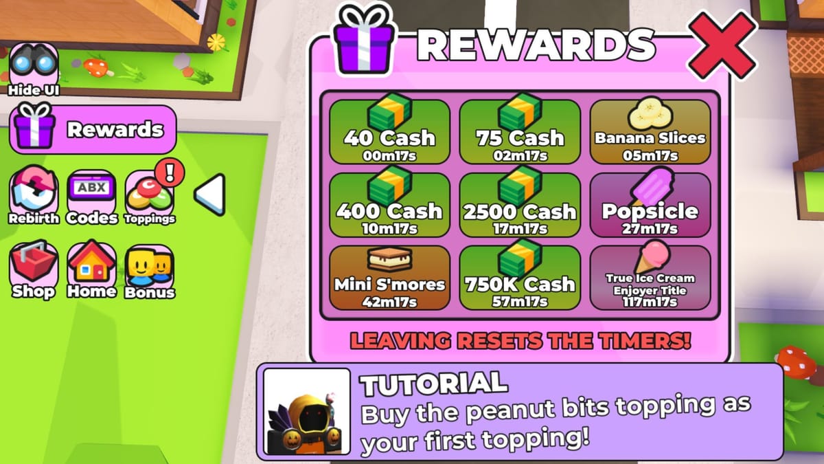 Ice Cream Shop Tycoon codes