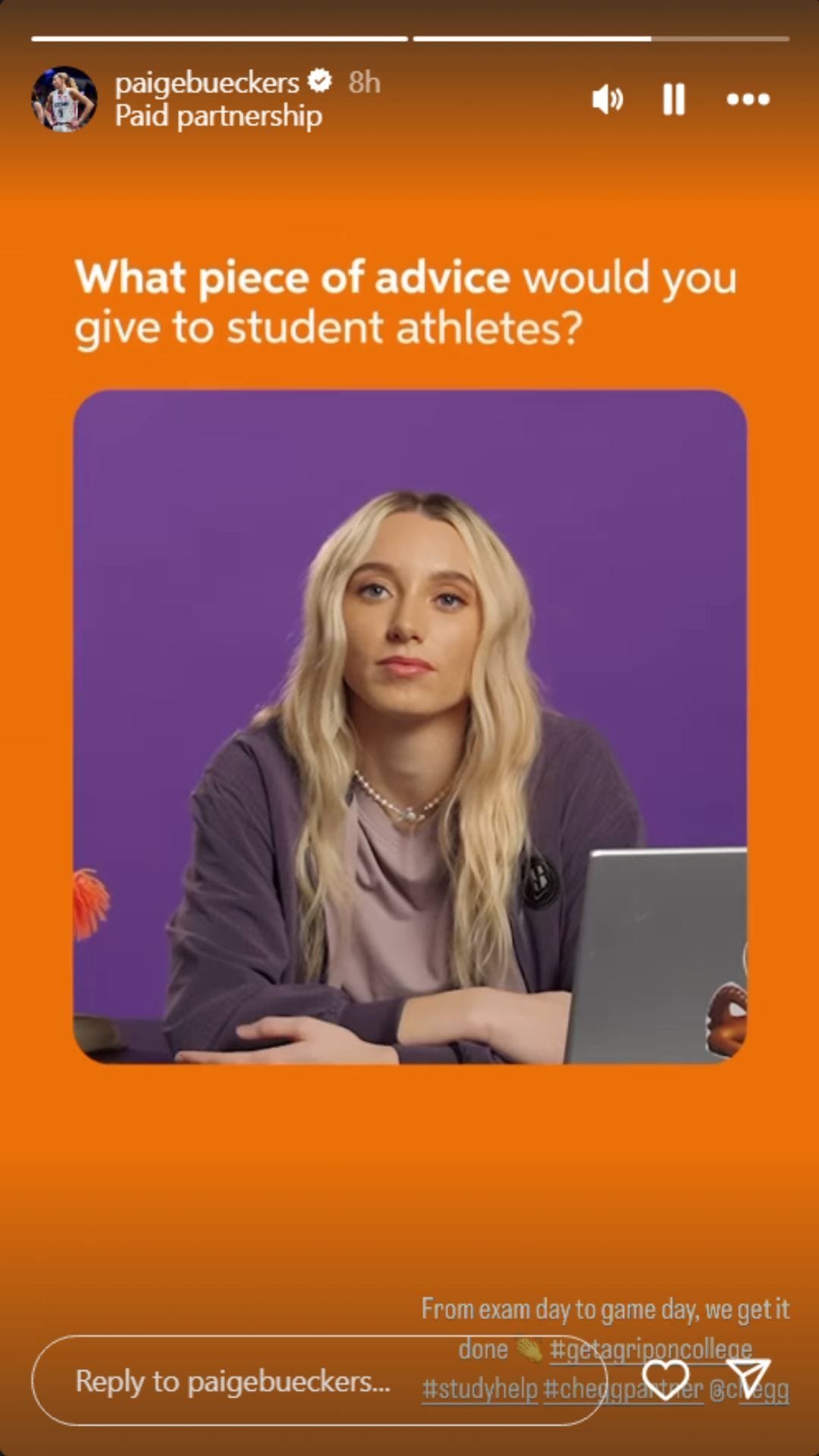 NIL: "Probably a little more spicy that it would be for exam": Paige ...