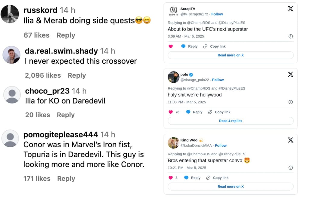 "'El Matador' making his acting debut?" - Fans react to Ilia Topuria's ...