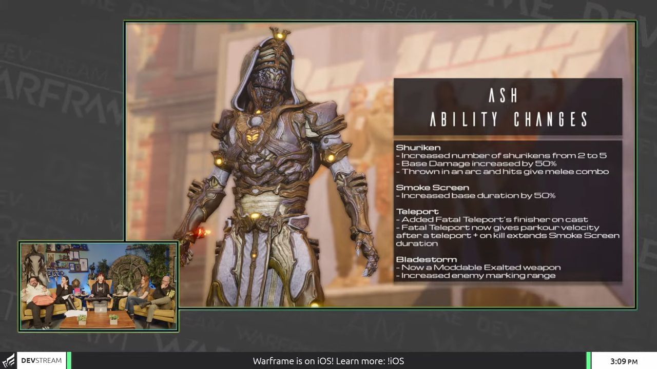 Warframe Techrot Encore: All Ash rework details