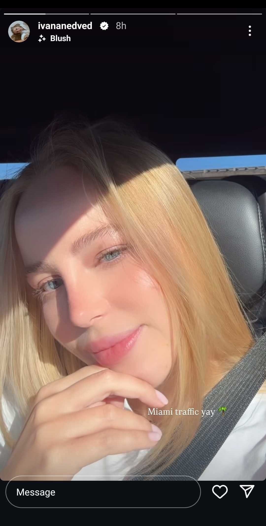 Sebastian Korda's girlfriend Ivana gets stuck in Miami traffic, makes ...