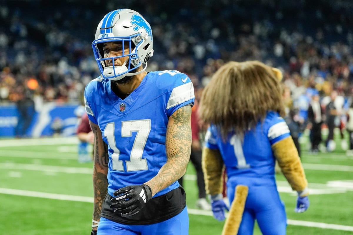 Amon-Ra St. Brown drops 1-word reaction to Lions re-signing Tim Patrick ...