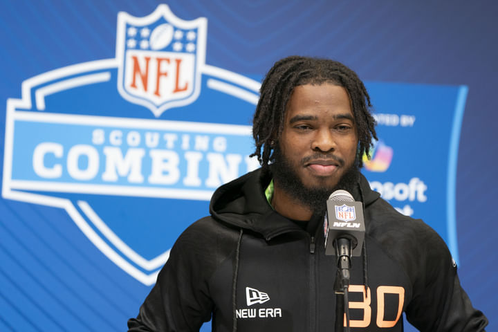 "Blazing speed!": NFL fans buzz as Virginia Tech RB Bhayshul Tuten beats Saquon Barkley's 40 time