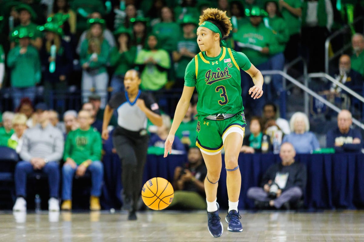 Marcus Freeman: "He's a girl dad": Notre Dame coach Niele Ivey shouts ...