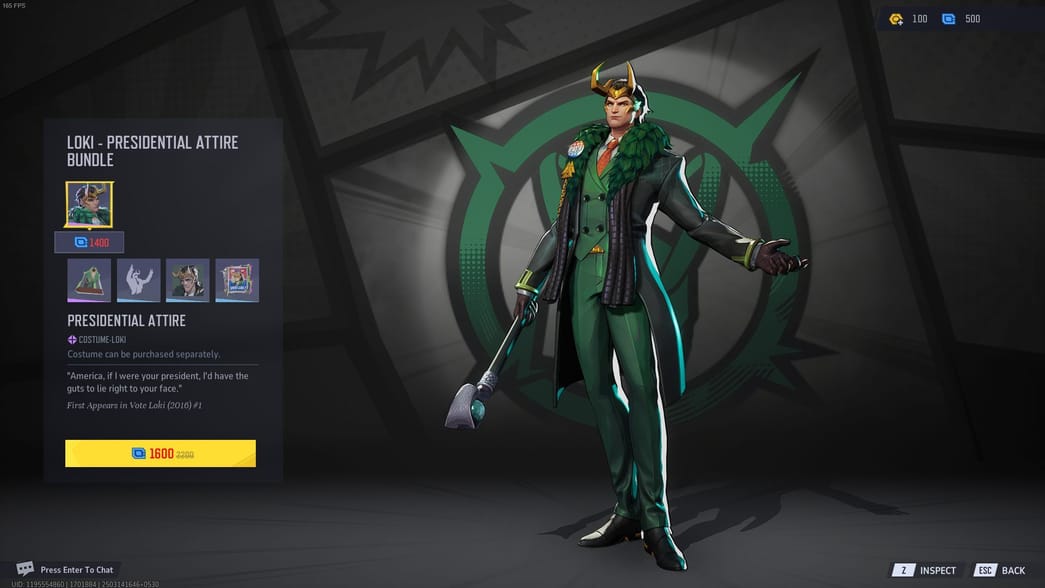 All Marvel Rivals Loki skins: Tier list and prices