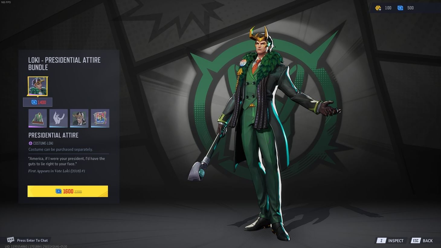 All Marvel Rivals Loki skins: Tier list and prices
