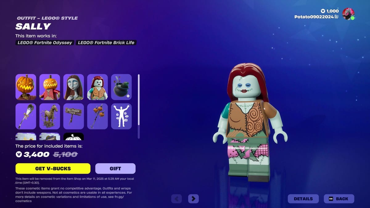 How to get Pumpkin King and Sally (Nightmare Before Christmas) skins in ...