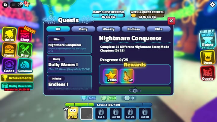 SpongeBob Tower Defense Season 3 Pass: All rewards and price