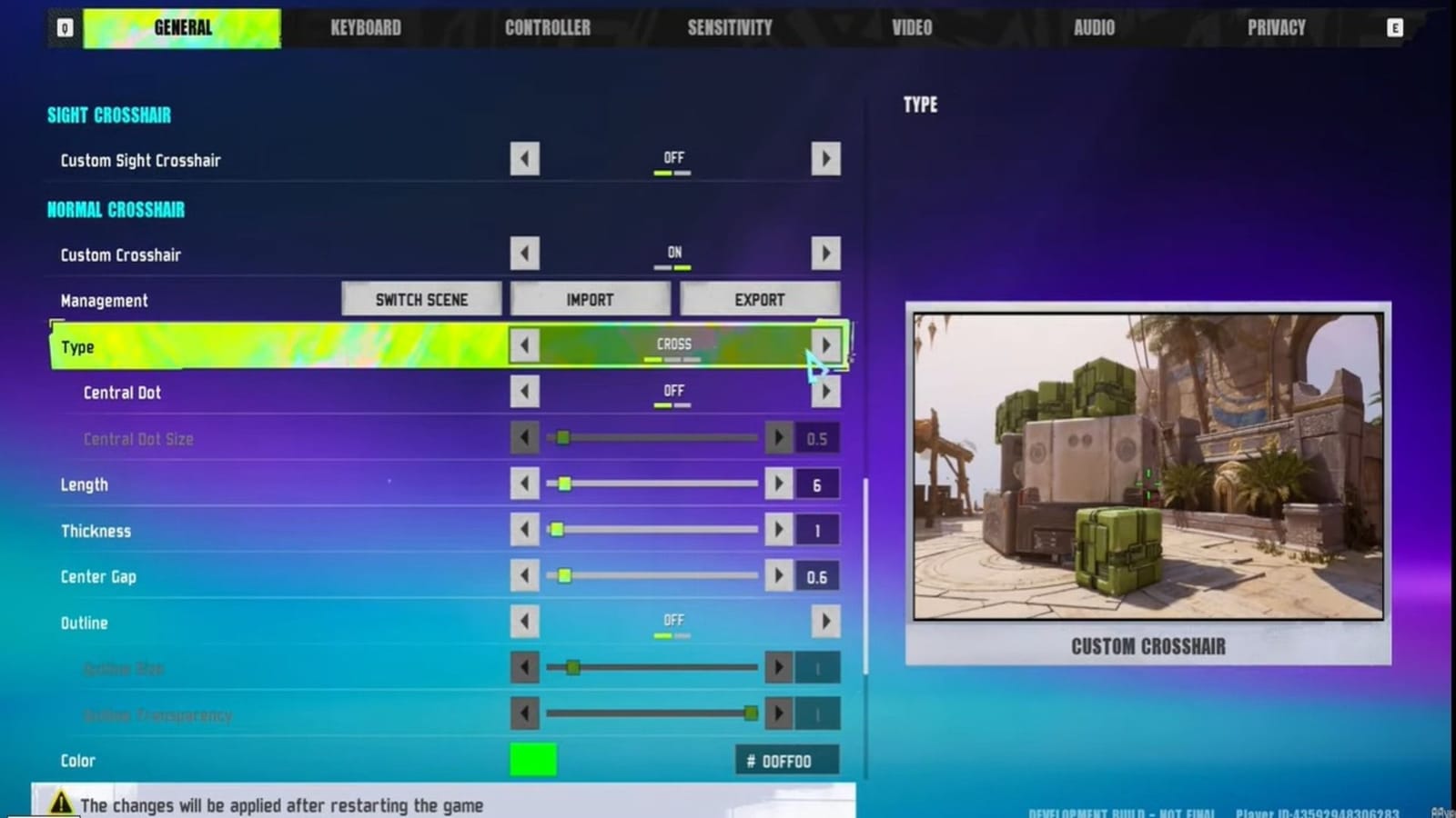 How to customize crosshair in FragPunk