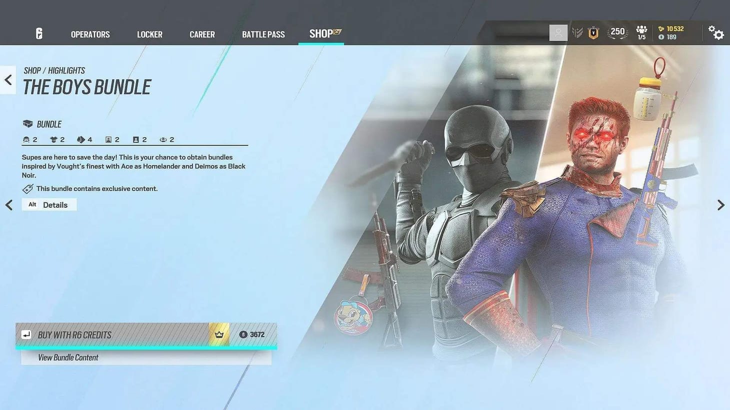 Rainbow Six Siege X The Boys bundle: What's included, how to unlock ...