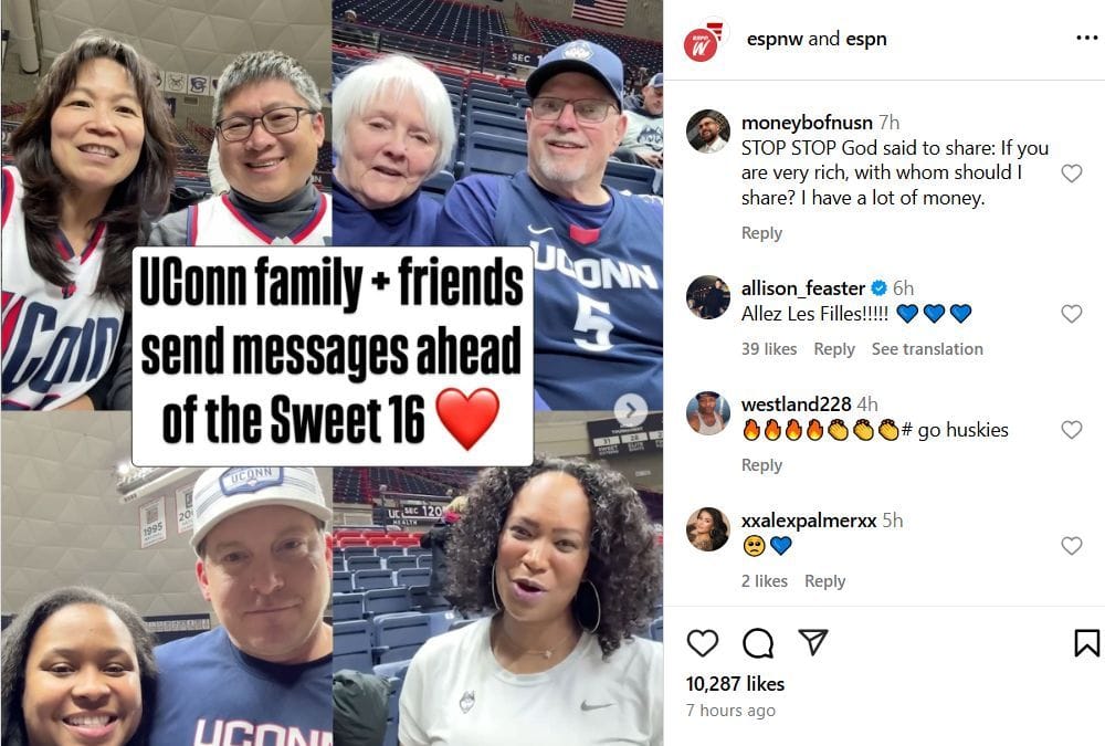 Sarah Strong’s mom Allison Feaster drops 3 words in French as Paige Bueckers’ grandparents, Azzi ...