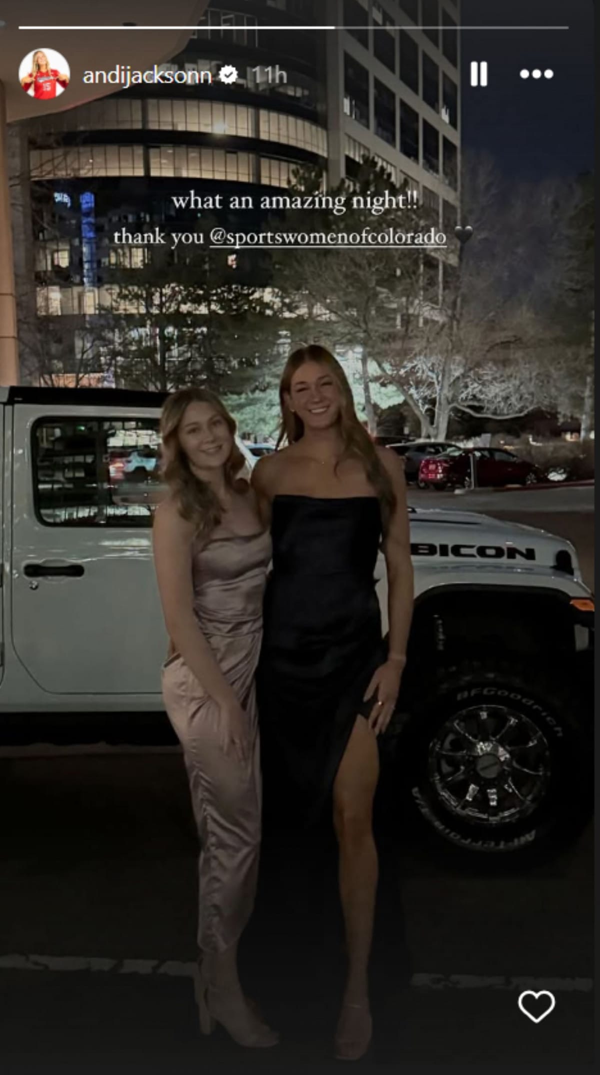 Nebraska Volleyball's Andi Jackson turns up glamour in black gown as she receives Colorado ...