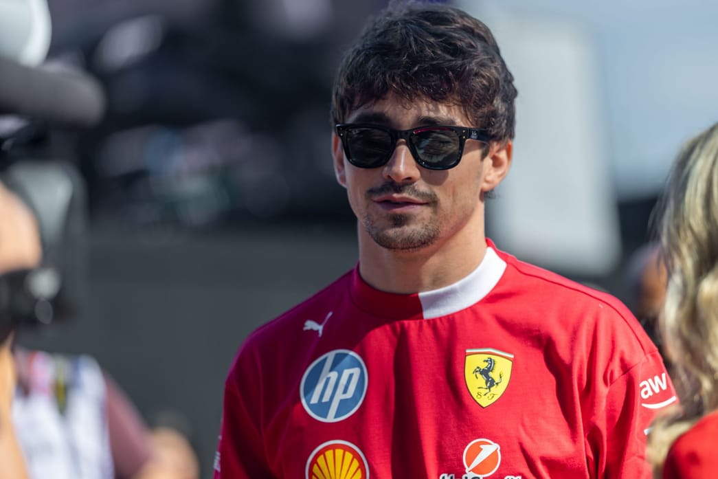 Charles Leclerc's girlfriend Alexandra Saint Mleux react to Carlos ...