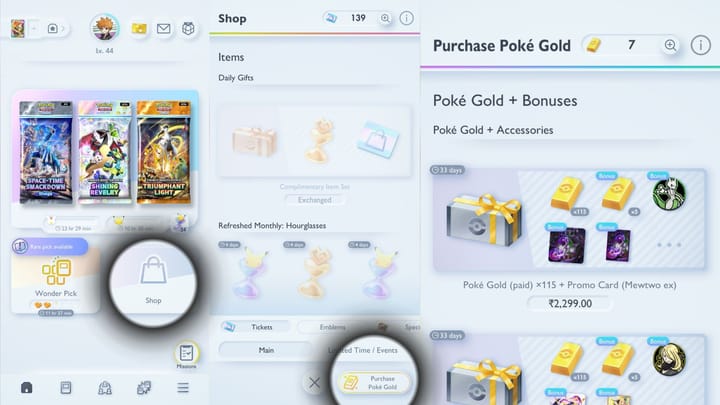 How to get shiny Mewtwo ex promo card in Pokemon TCG Pocket