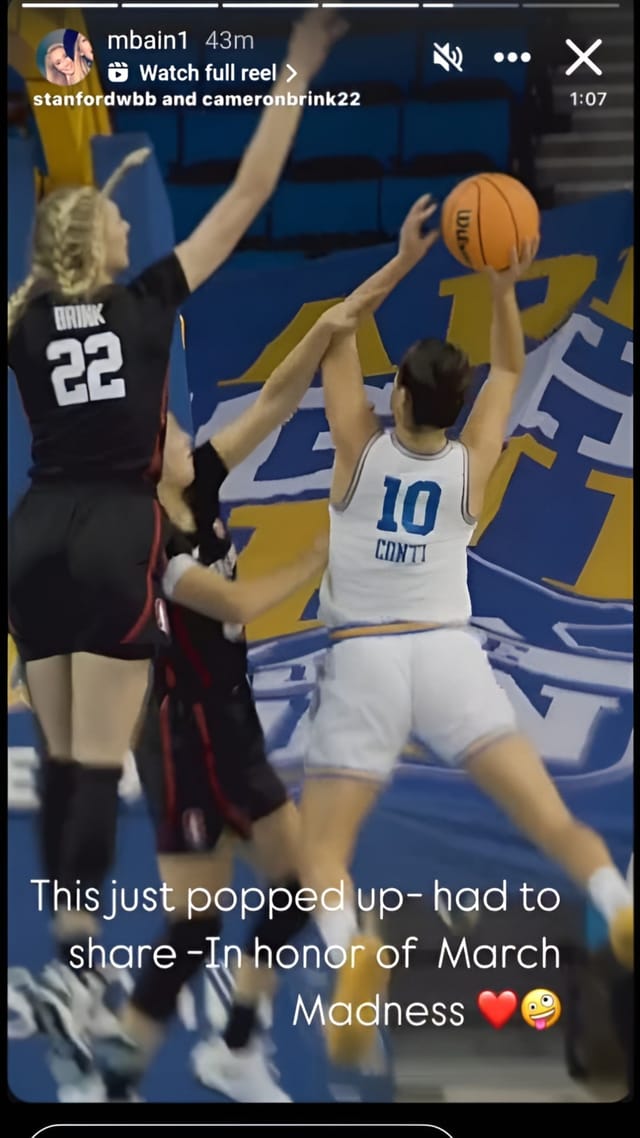 Cameron Brink's mom Michelle Brink 'honors March Madness' with daughter ...