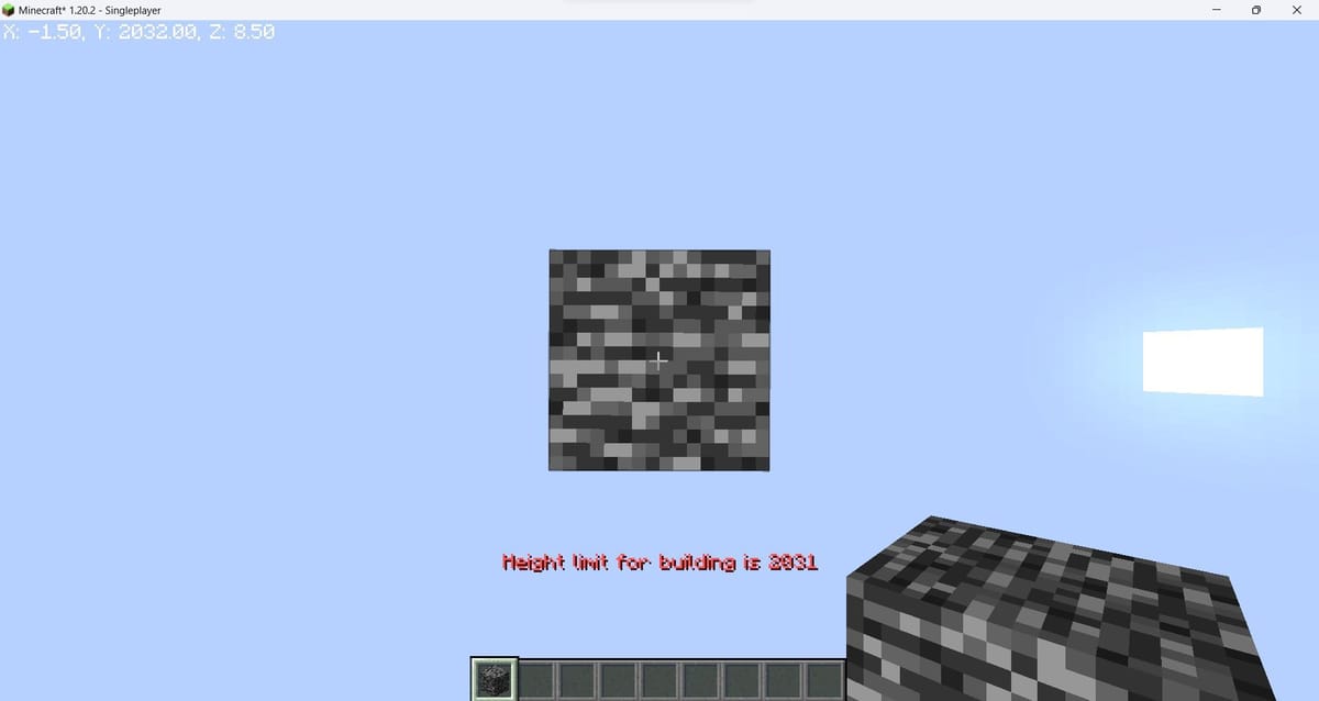 How to increase height limit in Minecraft