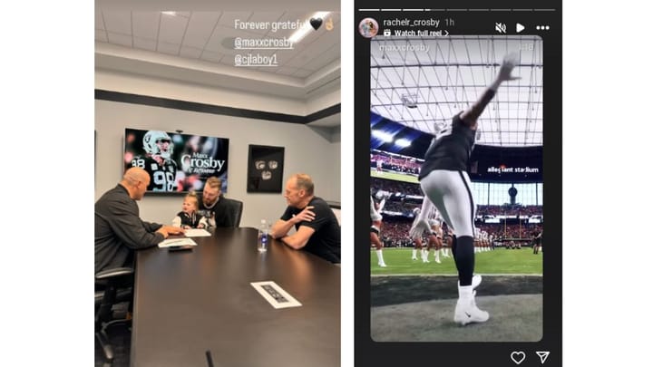 Maxx Crosby’s wife Rachel sends 3-word message as Raiders sign DE to ...
