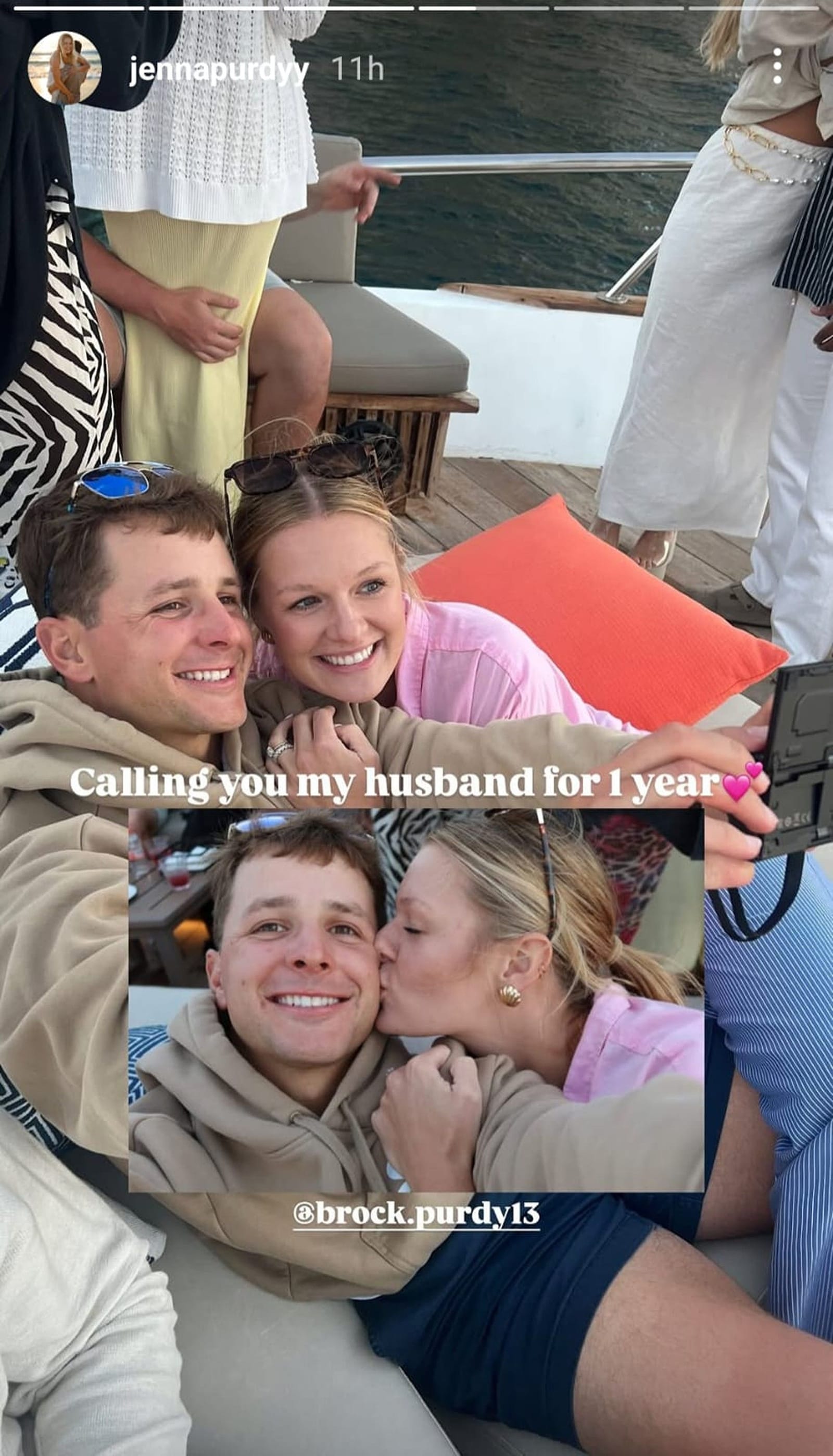 “Feels like yesterday” - Brock Purdy’s wife Jenna celebrates one-year ...
