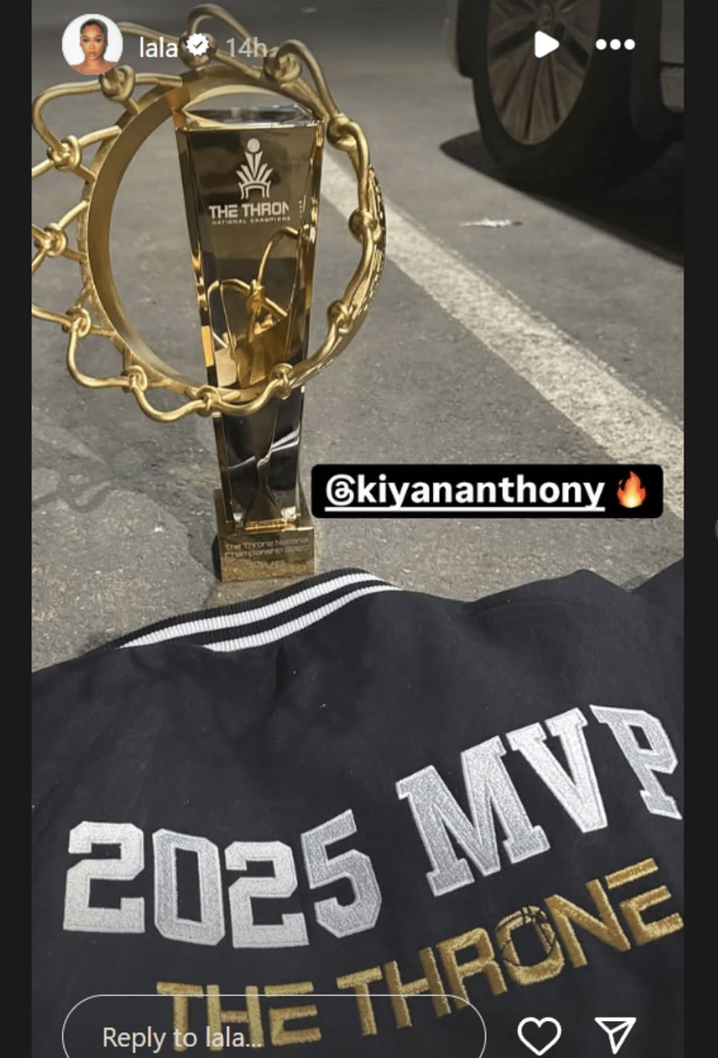 La La Anthony hypes son Kiyan Anthony with 4-words as he wins The ...