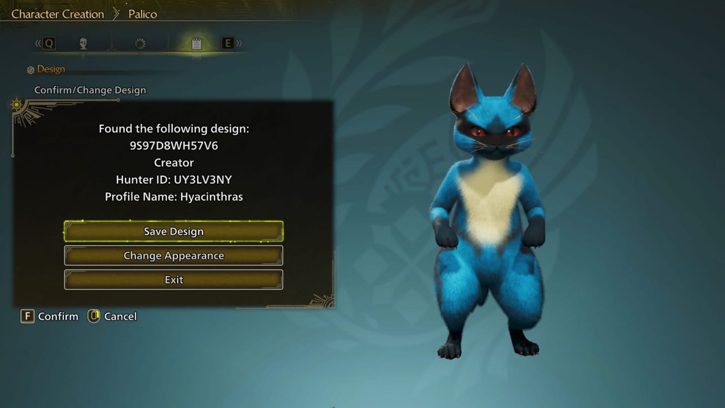 Best Pokemon Palico designs for Monster Hunter Wilds and design codes
