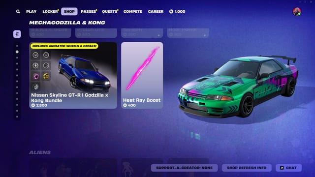 How to get the Nissan Skyline GT-R (R32) skin in Fortnite
