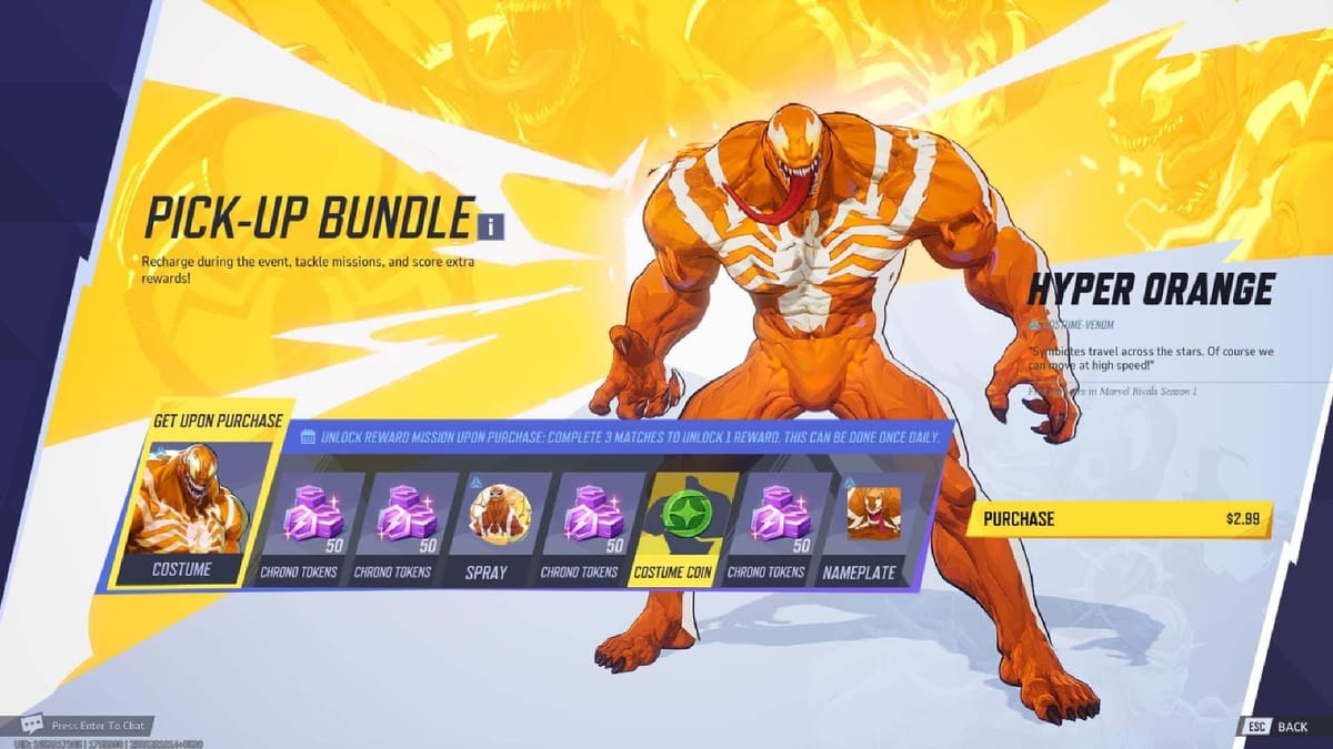 How to unlock Hyper Orange costume for Venom in Marvel Rivals