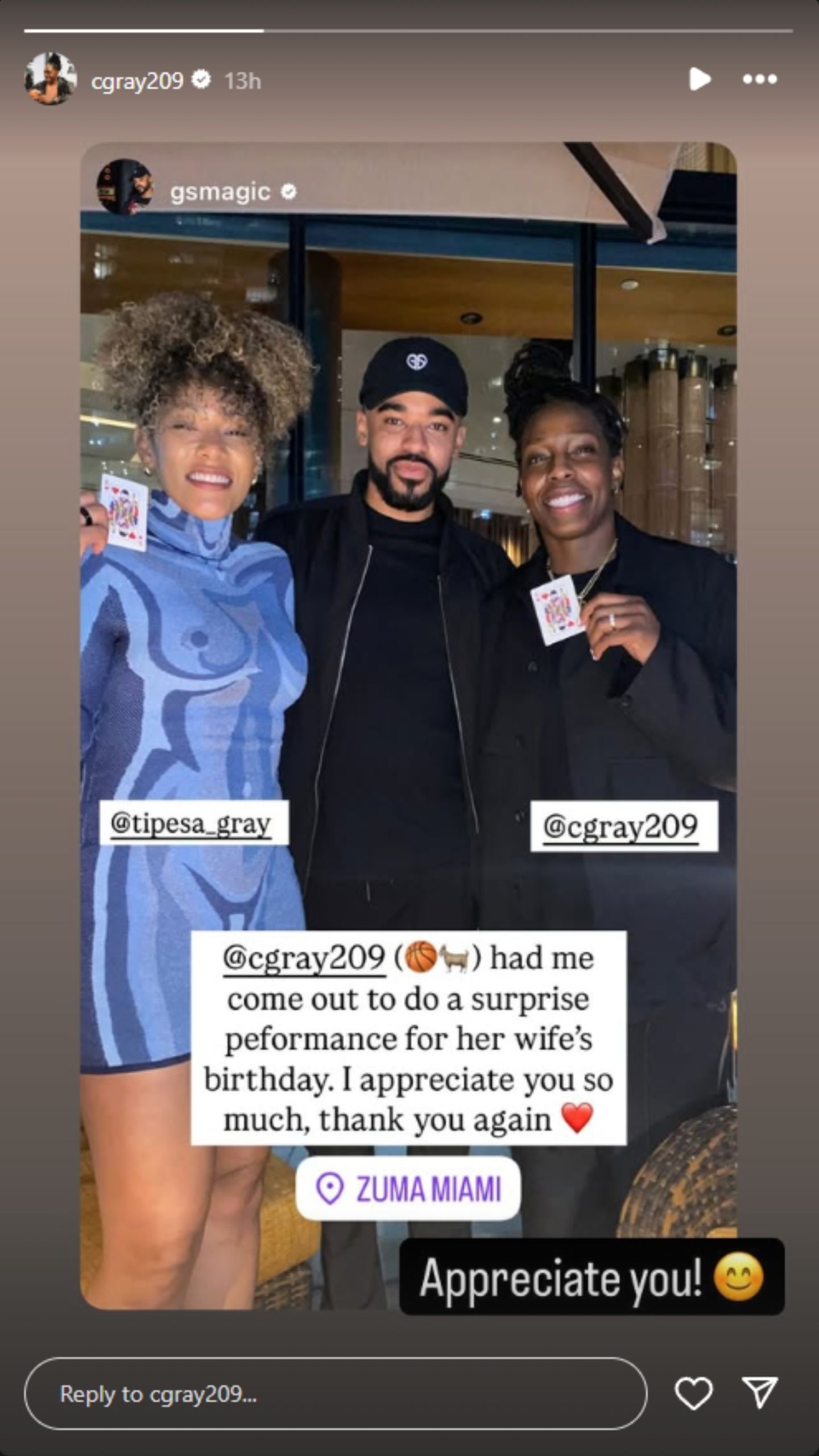 Chelsea Gray drops 2-word reaction to Detroit magician for special ...