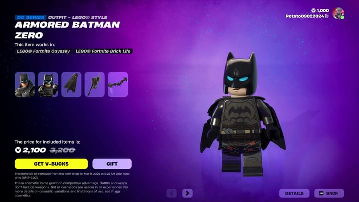 How to get the Armored Batman Zero skin in Fortnite