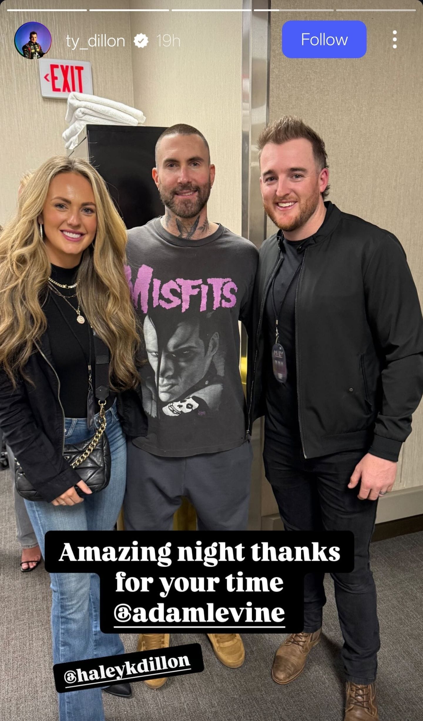 Ty Dillon and wife Haley rave about 'amazing' night with $160M star ...