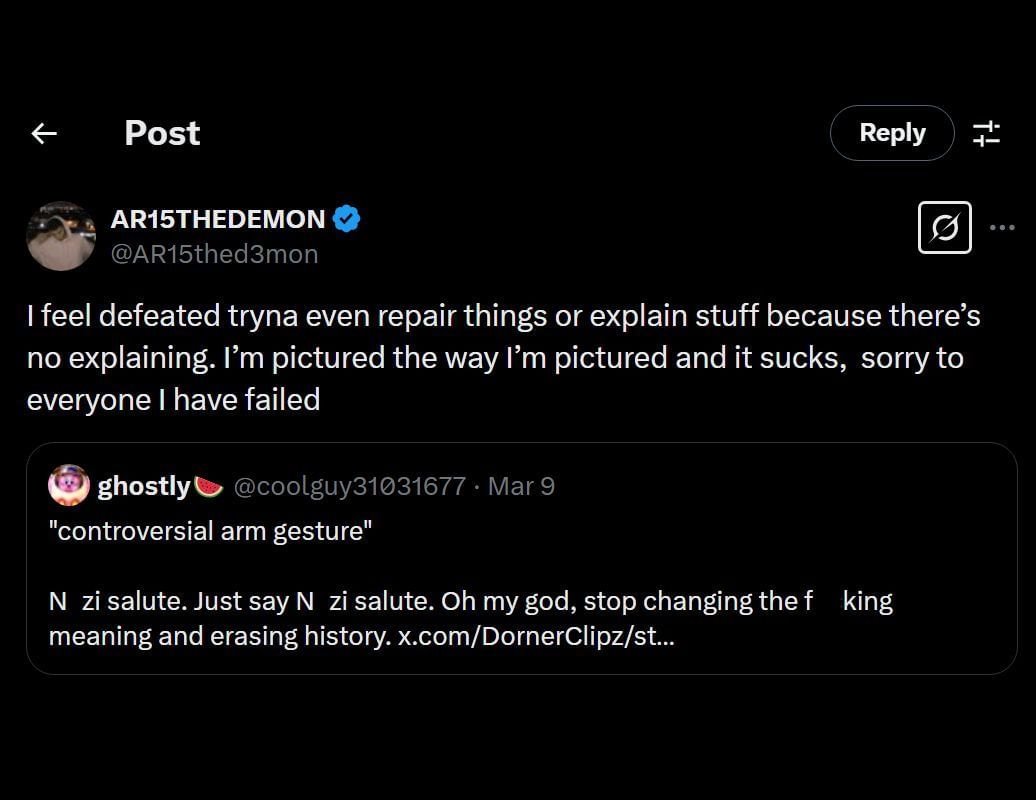 "I have failed": Adin Ross apologizes after being accused of doing the Hitler salute in viral clip