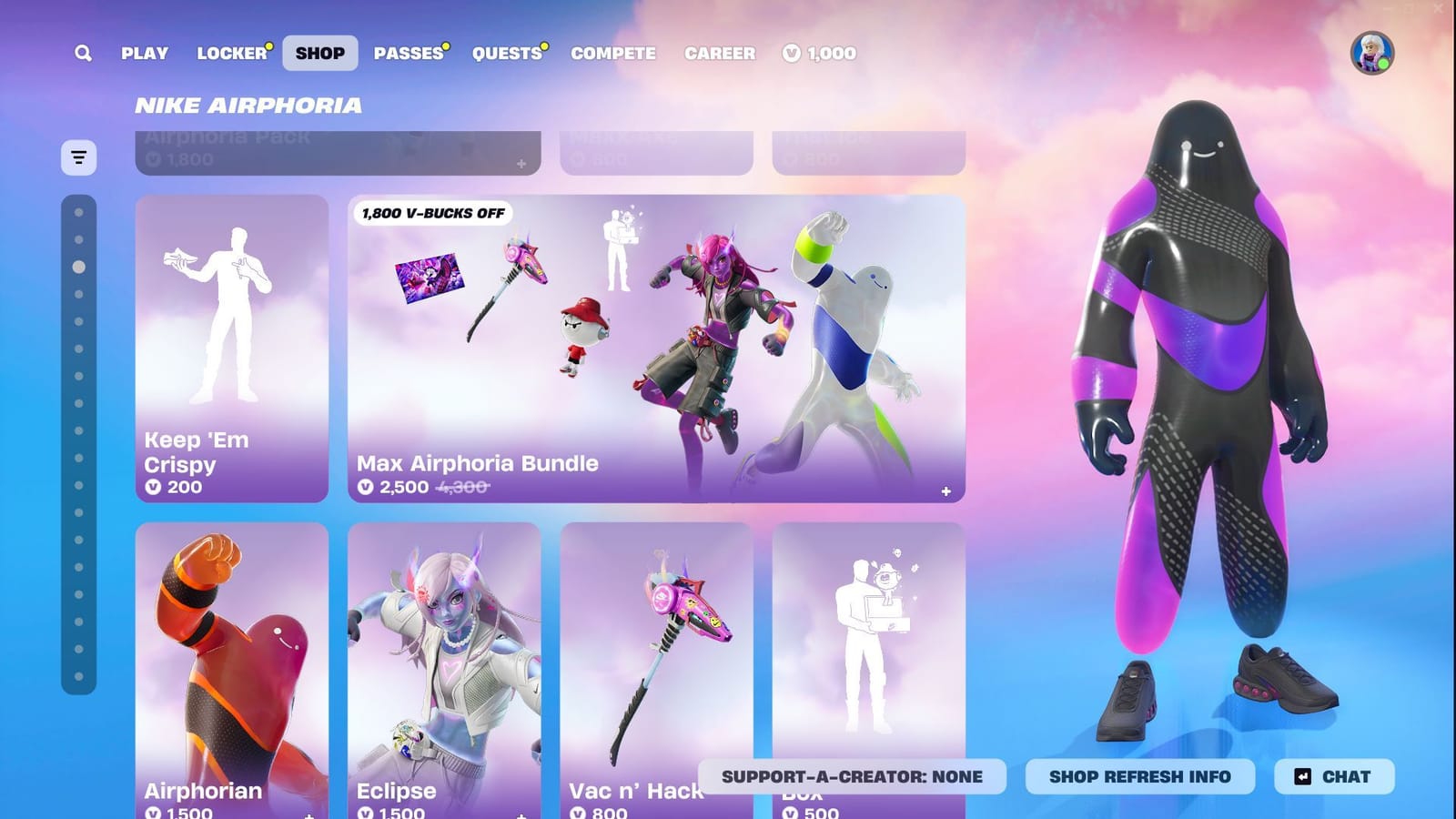 How to get Airphorian and Eclipse skins in Fortnite
