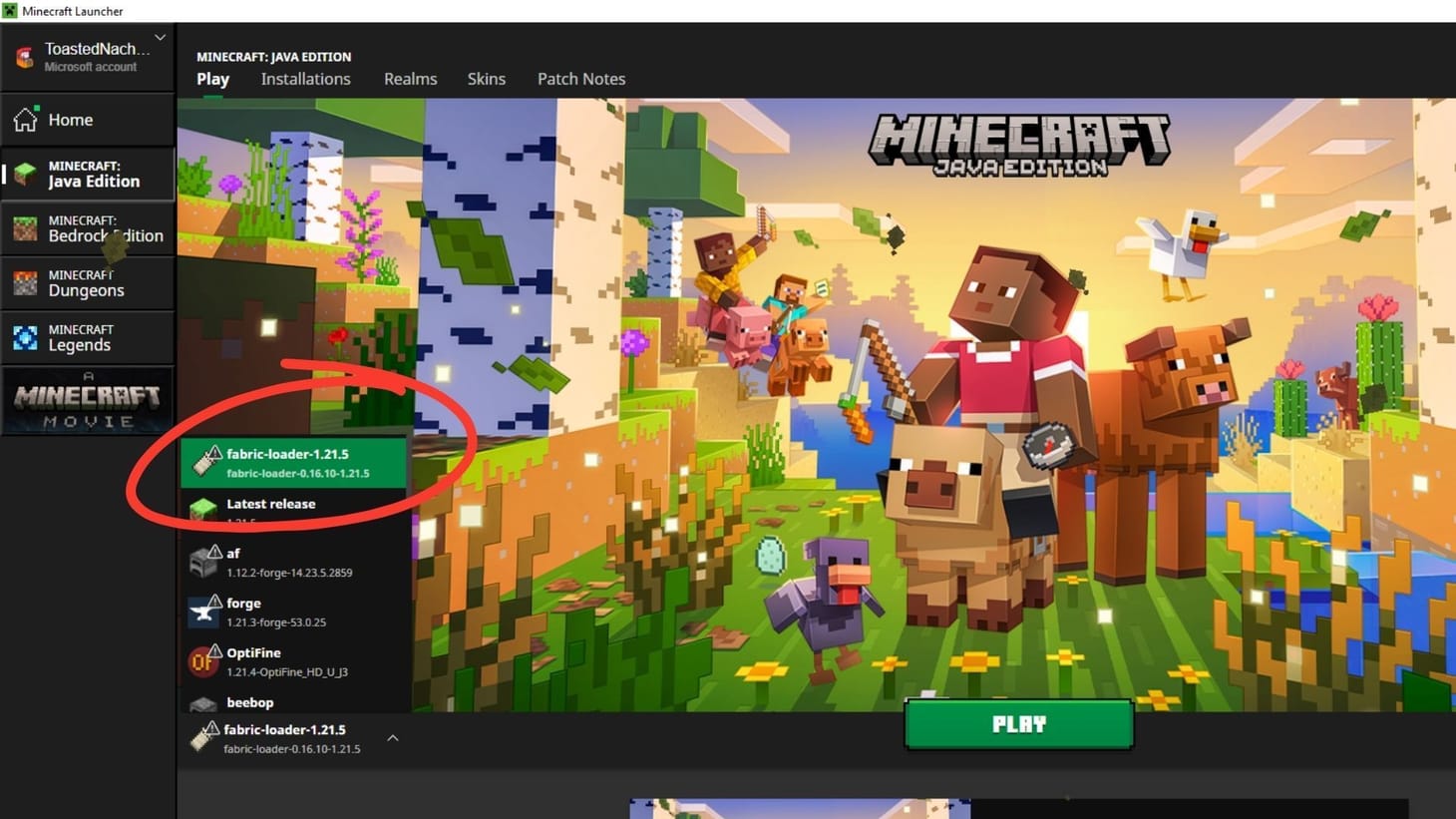How to get Minecraft Fabric 1.21.5