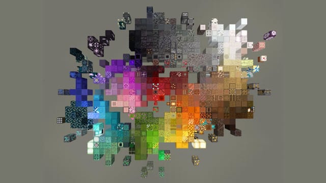 This fan-made Minecraft block color palette is a must-see for builders