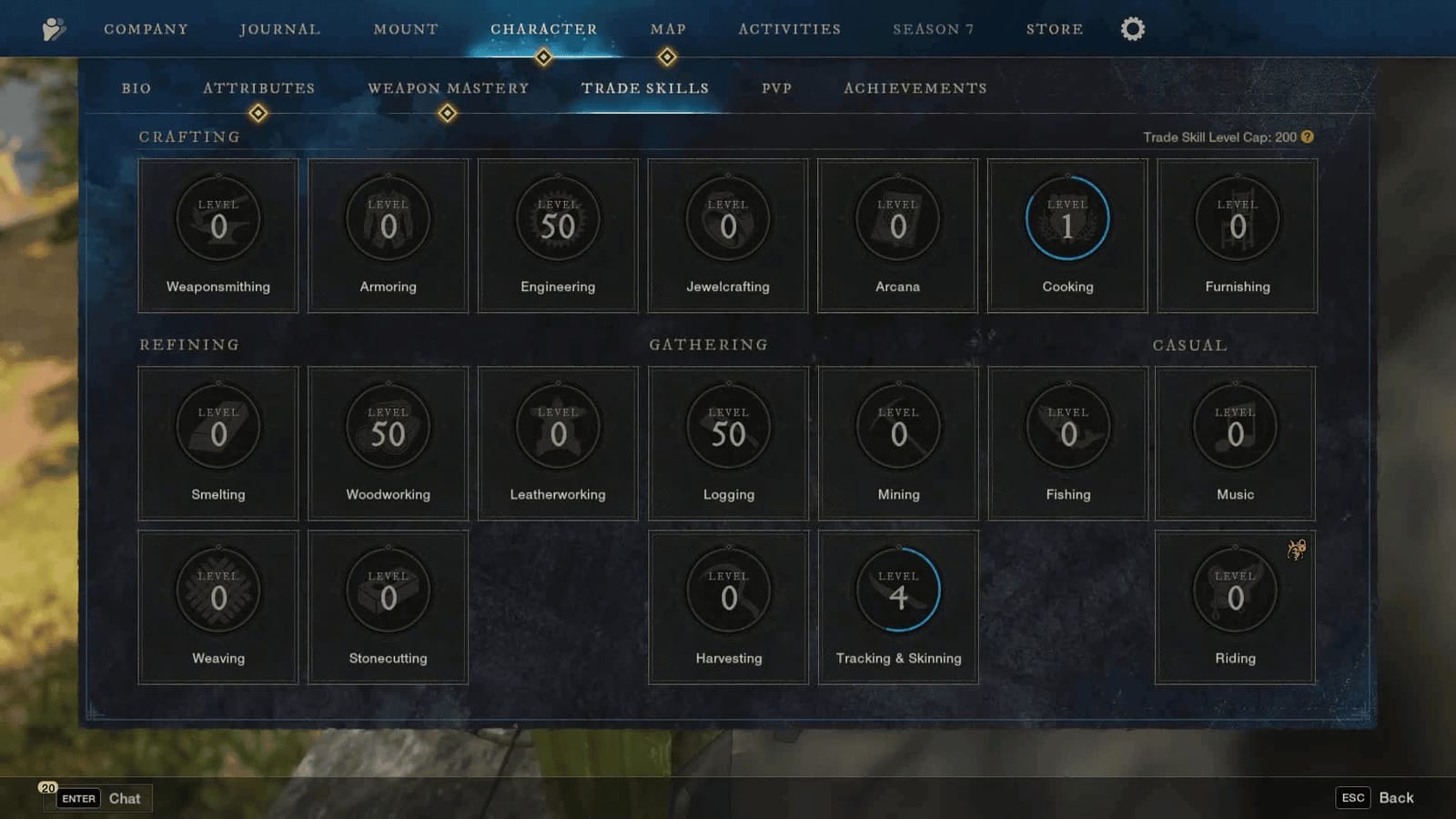 All crafting skills in New World Aeternum, and how to level them up fast