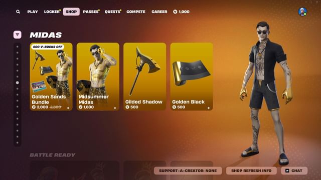 How to get the Midsummer Midas skin in Fortnite