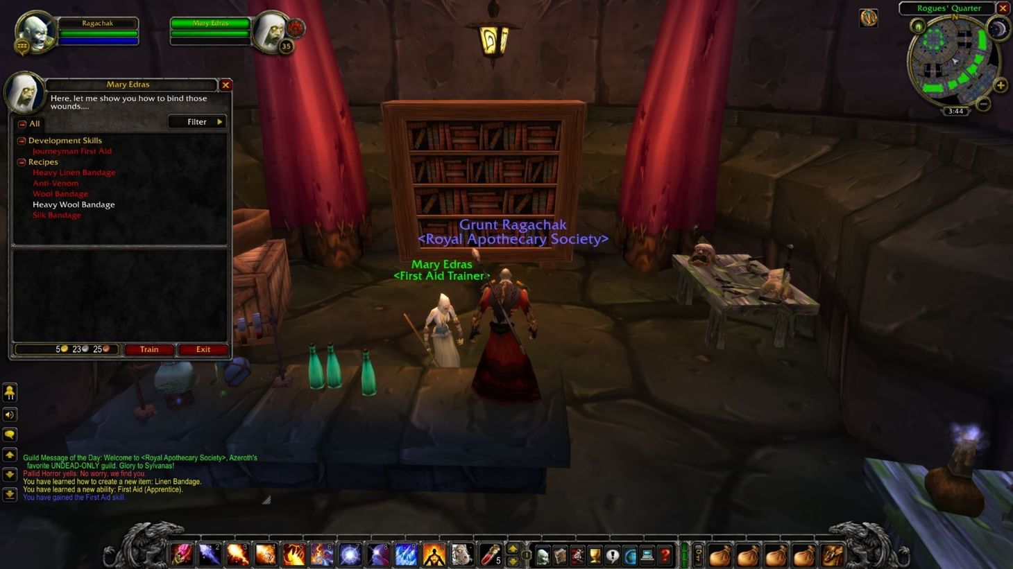 WoW Classic First Aid leveling guide (1-300)