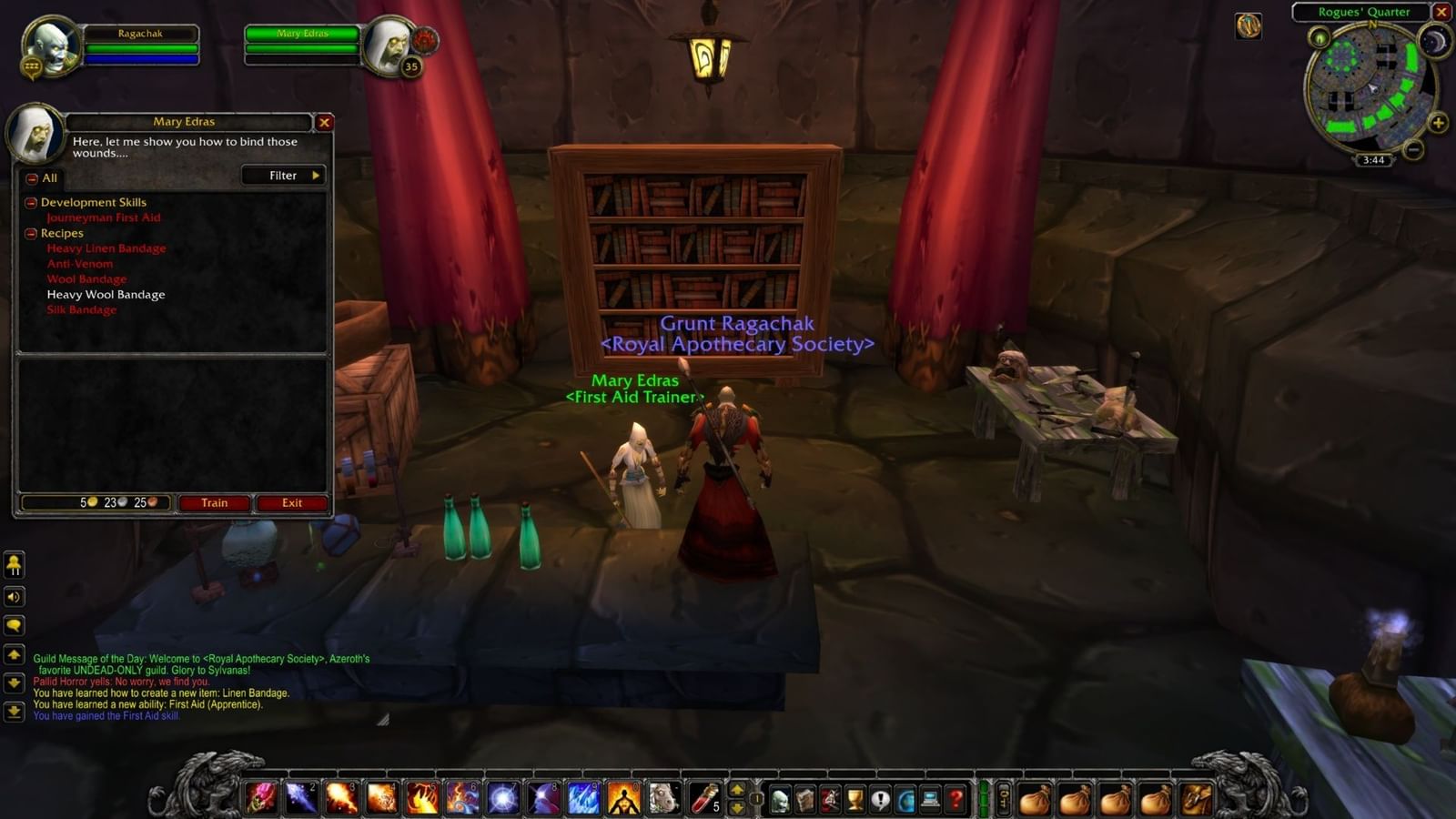 WoW Classic First Aid leveling guide (1-300)