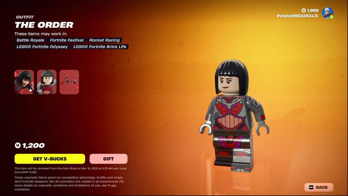 How to get The Order skin in Fortnite
