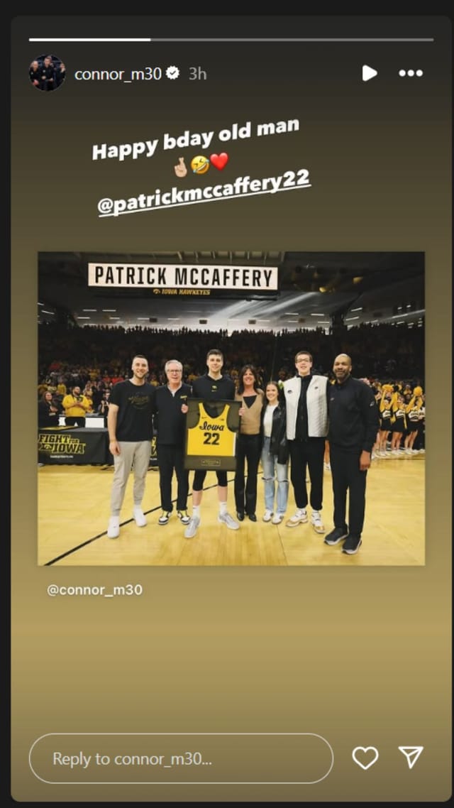 Caitlin Clark’s BF Connor McCaffery sends birthday wishes to “old man ...