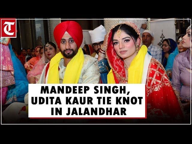 In Pictures: Star striker Mandeep Singh weds flamboyant defender Udita Duhan in a hockey match ...