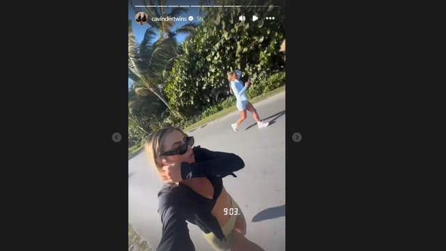 WATCH: Miami's Haley & Hanna Cavinder share breath taking view from ...