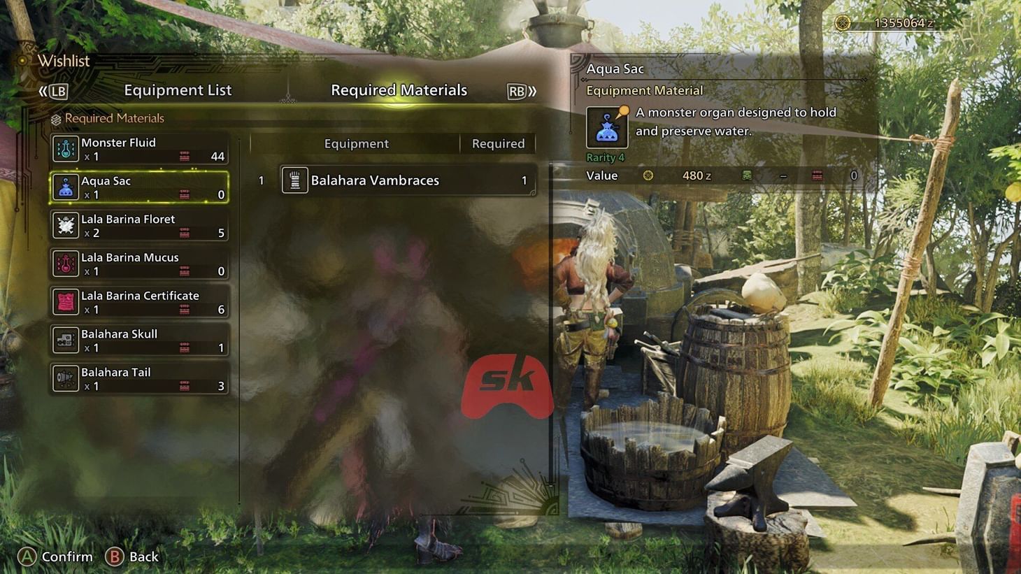 Sacs: All Sacs and their locations in Monster Hunter Wilds