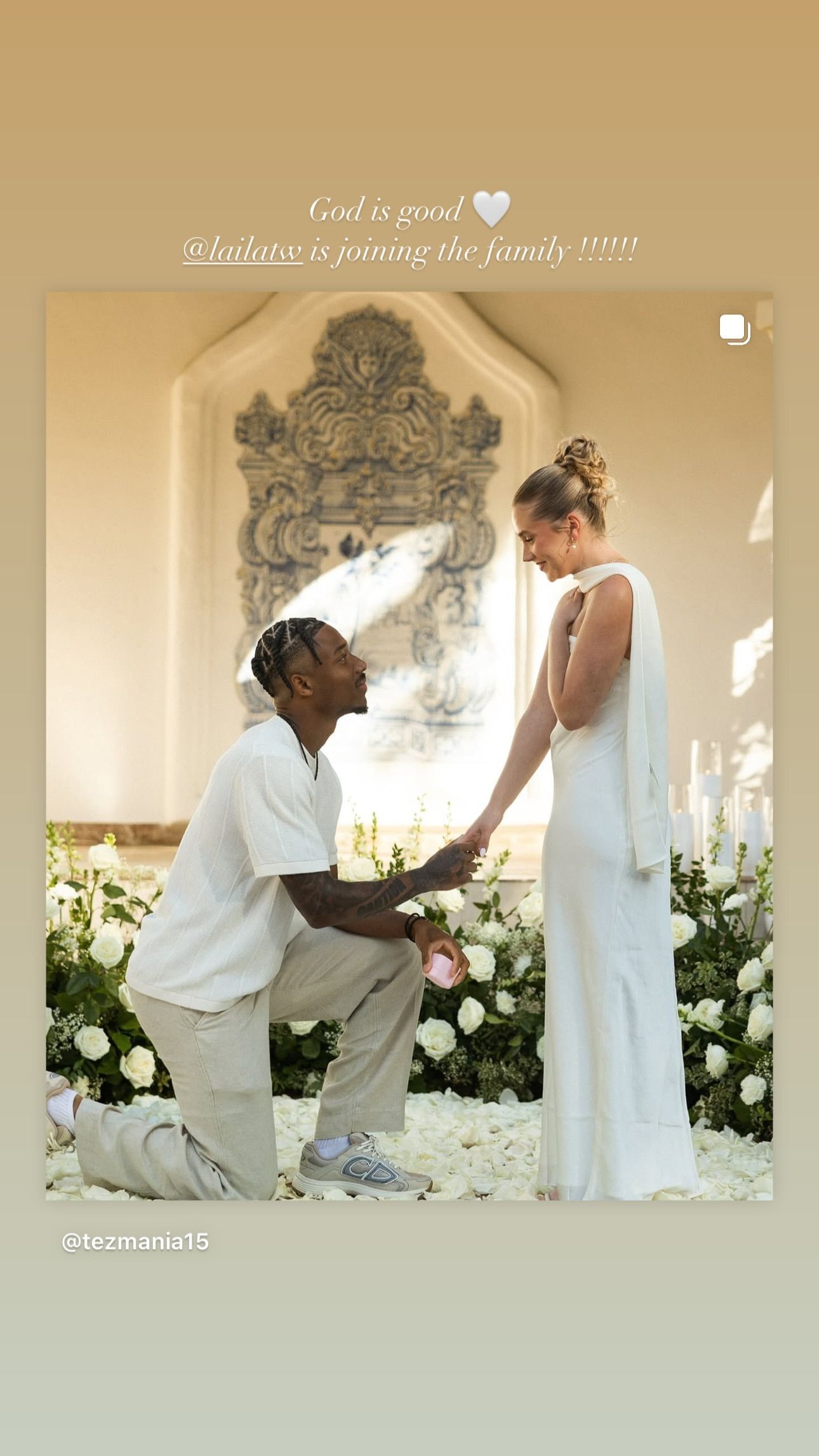 Bo Nix's wife Izzy gets emotional after Tez Johnson's romantic ...